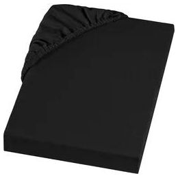 Spannbettlaken SETEX "Feinbiber in Gr. 70x140, 90x200, 140x200 oder 180x200 cm", schwarz, B:90cm L:200cm, Feinbiber, Obermaterial: 100% Baumwolle, Bettlaken, Spannbettlaken, f&uuml;r Matratzen bis 23 cm H&ouml;he, Winter, Bettlaken