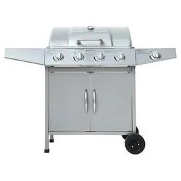 Gasgrill El Fuego "Dayton 4+1", bunt (silberfarben, grau), B:128cm H:97cm T:53cm, Grills, BxTxH: 127,5x53x97 cm