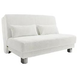 Schlafsofa Home Affaire "Gina", wei&szlig;, B:140cm H:86cm T:195cm, Sofas, Schlafsofa, mit einem Handgriff vom Sofa zum Bett