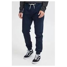 Chinohose Blend "BHSelli", Herren, Gr. L, US-Gr&ouml;&szlig;en, blau (navy), Web, 98% Baumwolle, 2% Elasthan, unifarben, regular fit lang, Hosen Chinohose, Jogger Pant mit elastischem Bund und Kodeln - Regular Fit