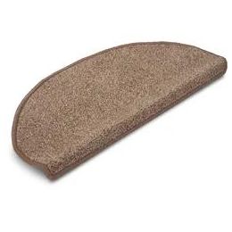 Stufenmatte Hanse Home EXCLUSIV "Liberty", beige (beige, braun), B:28cm H:7mm L:65cm, Polypropylen, Teppiche, Uni, robust, kr&auml;ftige Farben, Meliert, Treppe, Gekettelt, 15 er Set