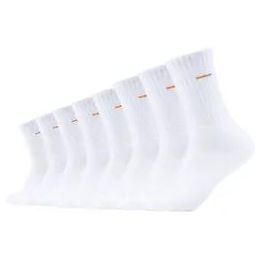 Sportsocken Camano "function", Herren, Gr. 47-49, wei&szlig;, Baumwollmischung, unifarben, normal, Socken Sportsocken, mit verst&auml;rktem Sohlenbereich