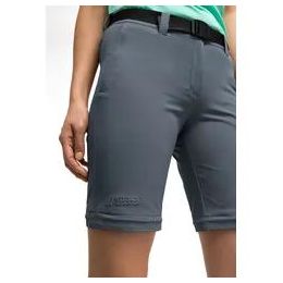 Funktionshose Maier Sports "Nata 2", Damen, Gr. 19, Kurzgr&ouml;&szlig;en, grau, 90% Polyamid, 10% Elasthan, Hosen Funktionshose, Damen Wanderhose, zipp-off Outdoor-Hose, 3 Taschen, Regular Fit