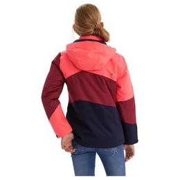 Outdoorjacke Killtec "Lynge GRLS JCKT B", Kinder, Gr. 140, orange (koralle), Obermaterial: 100% Polyester;Futter: 100% Polyester;F&uuml;llung: 100% Polyester, Jacken Outdoorjacke, Wasserdichte Winterjacke mit Kapuze, Fleece, verstellbaren &Auml;rmeln
