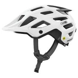 Mountainbikehelm Abus "MOVENTOR 2.0 MIPS" Gr. L, wei&szlig;, Helme, L Kopfumfang: 57cm - 1cm, gl&auml;nzend, unifarben