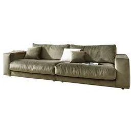 Big-Sofa 3C Candy "Enisa II", gr&uuml;n (oliv), B:290cm H:86cm T:127cm, 100% Polyester, Sofas, Big-Sofa, incl. 1 Flatterkissen, Wahlweise mit Flecken-Schutz-Bezug Easy care