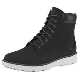 Schn&uuml;rboots Timberland "Keeley Field 6 inch", Damen, Gr. 38, schwarz, Leder, Textil, Schuhe Schn&uuml;rboots, Winterstiefel, Schn&uuml;rstiefel, Winterschuhe