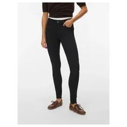 V&eacute;ro Moda Skinny-fit-Jeans VERO MODA "VMLUX NW SUPER S JEANS", Damen, Gr. XS (34), L&auml;nge 30, schwarz, Denim/Jeans, Obermaterial: 90% Modal, 7% Polyester, 3% Elasthan, unifarben, Basic, skinny fit, Jeans, aus extra weicher Modal Qualit&auml;t