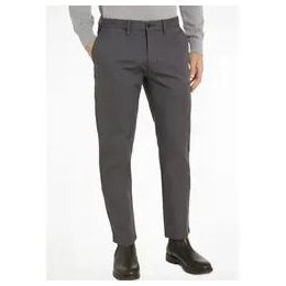Chinohose Tommy Hilfiger "Chino Denton 1985 PIMA CO", Herren, Gr. 36, L&auml;nge 36, grau (schwarzgrau), Web, Obermaterial: 96% Baumwolle, 4% Elasthan, unifarben, straight fit lang, Hosen Chinohose, Straight Fit