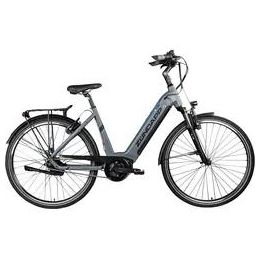 Z&uuml;ndapp E-Bike Z&Uuml;NDAPP "X600" Gr. 50, grau (grau, blau), Elektrofahrr&auml;der, Damen, 50cm, 28 Zoll (71,12cm), Pedelec, Elektrofahrrad f&uuml;r Damen u. Herren