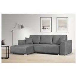 Ecksofa OTTO HOME "BEATRICE optionale Schlafsofa mit Bettkasten, B/T/H: 265/170/86 cm", grau (hellgrau), B:265cm H:86cm T:170cm, 100% Polyester, Sofas, Ecksofa, L-Form, wahlweise auch mit Bettfunktion und Bettkasten