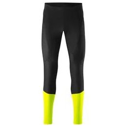 Fahrradhose Gonso "Essential Tight Softshell No Pad M", Herren, Gr. L, Normalgr&ouml;&szlig;en, gelb, 100% Polyester, Hosen Fahrradhose, Herren Radhose ohne Sitzpolster Tight fit