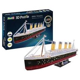 3D-Puzzle Revell "RMS Titanic LED", bunt, Puzzles, KinderB:87cm H:29,4cm T:9,6cm, Schaumstoff, Motiv, B:87cm H:29,4cm T:9,6cm