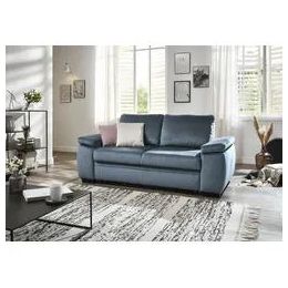 Schlafsofa DIE PLANBAR "MP-PD19021", blau (marine), B:196cm H:90cm T:100cm, 100% Polyester, Sofas, Schlafsofa, mit L&auml;ngsschl&auml;ferfunktion 140x210 cm