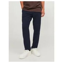 Jack & Jones Sweathose JACK & JONES "JPSTGORDON Jogpants mit Kordelzug und bequemem Schnitt", Damen, Gr. L, N-Gr, blau (navy blazer), angeraute Sweatware, Obermaterial: 100% Baumwolle, bedruckt, unifarben, bequem normal, Hosen Sweathose, unifarben, modisch, bequem, Baumwolle