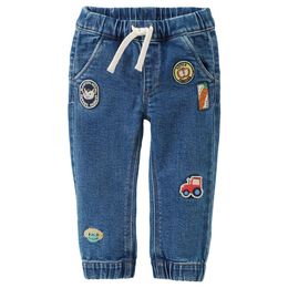 Topomini Baby Pull-on-Jeans mit Stickereien