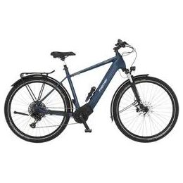 E-Bike Fischer FAHRRAD "VIATOR 8.0I 711 55" Gr. 55, blau (sattblau, schwarz), Elektrofahrr&auml;der, Damen, 55cm, 28 Zoll (71,12cm), Pedelec, Elektrofahrrad f&uuml;r Damen u. Herren