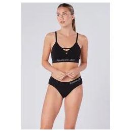 B&uuml;gelloser BH Reebok "Maryna", Damen, Gr. XS, N-Gr, schwarz, Obermaterial: 74% Polyamid, 26% Elasthan, unifarben, BHs, herausnehmbare Pads, modern, nahtlos, mit Logo, ohne Verschluss
