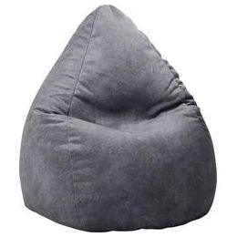 Sitzsack SITTING POINT "Beanbag Karolina", grau (mittelgrau), B:70cm H:110cm T:70cm, Polyester, Polystyrol, Sitzs&auml;cke, Sitzsack