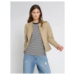 Lederjacke Mustang "31022106", Damen, Gr. S, beige (sand), Obermaterial: 100% Lammleder; Futter: 100% Baumwolle; &Auml;rmelfutter: 100% Polyester; Taschenfutter: 100% Baumwolle, Ziersteppung, Jacken
