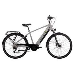 E-Bike SAXONETTE "Premium Sport (Diamant)" Gr. 48, silber (silberfarben, schwarz), Elektrofahrr&auml;der, Herren, 48cm, 28 Zoll (71,12cm), Pedelec, Elektrofahrrad f&uuml;r Herren