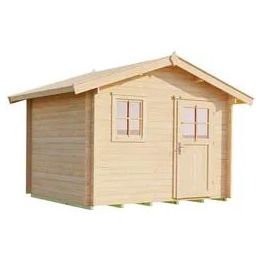 Gartenhaus Weka "Premium28natur", beige (naturbelassen), Fu&szlig;boden im Gartenhaus, ohne R&uuml;ck- und Seitenwand, ohne Dacheindeckung, Massivholz, Gartenh&auml;user, Gartenhaus