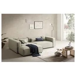 Ecksofa "PIARA XXL, Big-Sofa, Cord, Leinenoptik o. Strukturstoff, L-Form", gr&uuml;n (hellgr&uuml;n), B:288cm H:66cm T:198cm, 100% Polyester, LeGer Home by Lena Gercke, Sofas, Ecksofa, wahlweise Ottomane rechts/links, Kedernaht, extra tiefe Sitzfl&auml;che