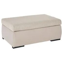Polsterhocker Home Affaire "Win, B: 97 cm - OTTO. Verl&auml;ssliche Qualit&auml;t.", beige, B:97cm H:40cm T:66cm, 100% Polyester, Hocker, Polsterhocker, individuell zu kombinieren