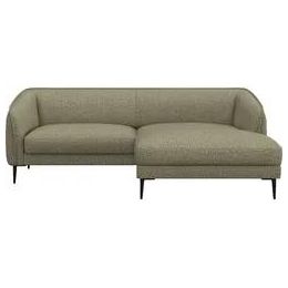 Ecksofa FLEXLUX "Belle Designsofa, bequem durch Kaltschaum im Sitz", gr&uuml;n (fall gr&uuml;n), B:218cm H:74cm T:149cm, 62% Polyester/17%Cotton/14%Viscose/7%linen, Sofas, Ecksofa, Skandinavisches Design, In hochwertiger Verarbeitung, B/T 218/149 cm