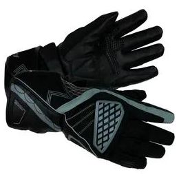 Roleff Racewear Motorradhandschuhe ROLEFF "Winter" Gr. M, schwarz (schwarz, grau ro202), Handschuhe, M, Obermaterial: 60% Rindsleder, 40% Polyester. Innenfutter: 100% Polyester, winddicht, wasserdicht
