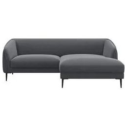 Ecksofa FLEXLUX "Belle Designsofa, bequem durch Kaltschaum im Sitz", grau (soft grau), B:218cm H:74cm T:149cm, 100% Polyester, Sofas, Ecksofa, Skandinavisches Design, In hochwertiger Verarbeitung, B/T 218/149 cm