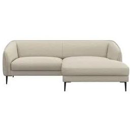 Ecksofa FLEXLUX "Belle Designsofa, bequem durch Kaltschaum im Sitz", wei&szlig; (sanftes wei&szlig;), B:218cm H:74cm T:149cm, 100% Polyester, Sofas, Ecksofa, Skandinavisches Design, In hochwertiger Verarbeitung, B/T 218/149 cm
