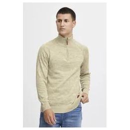 Troyer Blend "BHDanovan", Herren, Gr. L, bone wei&szlig;, Feinstrick, 50% Baumwolle, 50% Polyacryl, regular fit, ohne Ausschnitt, Raglan&auml;rmel, Pullover Troyer, Strickpullover in MeLange-Optik