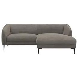 Ecksofa FLEXLUX "Belle Designsofa, bequem durch Kaltschaum im Sitz", braun (taupe braun), B:218cm H:74cm T:149cm, 85% Polyester/15%Polyamide, Sofas, Ecksofa, Skandinavisches Design, In hochwertiger Verarbeitung, B/T 218/149 cm