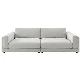 Big-Sofa 3C Candy "Karalis mit extra gro&szlig;er Sitztiefe, elegantes Mega Sofa zum Relaxen", silber, B:294cm H:85cm T:150cm, 100% Polyester, Sofas, Big-Sofa, auch in Cord- oder Leder-Bezug, lose Kissen, loungige Bequemlichkeit