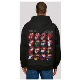 Kapuzenpullover F4NT4STIC "The Rolling Stones Voodoo Lounge Tongues", Herren, Gr. 5XL, schwarz, Obermaterial: 100% Baumwolle, oversize, Pullover Kapuzenpullover, Musik, Band, Logo