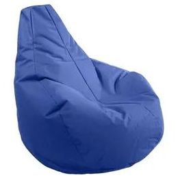 Sitzsack Kinzler "Gamer", blau (royalblau), B:100cm H:100cm, Polyester, Sitzs&auml;cke, Sitzsack, Uni Farben, mit R&uuml;ckenlehne, Outdoor geeignet, Kinderzimmer