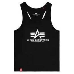 Muscleshirt Alpha Industries "Basic Tank BL BB", Herren, Gr. XL, schwarz, Obermaterial: 100% Baumwolle, Shirts