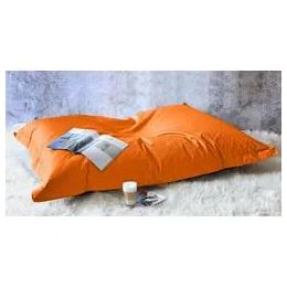 Sitzsack Kinzler "XXL Outdoorf&auml;hig", orange, B:140cm H:20cm T:180cm, Polyester, Sitzs&auml;cke, Sitzsack, Uni Farben, Outdoor geeignet, ideal im Wohnzimmer & Kinderzimmer