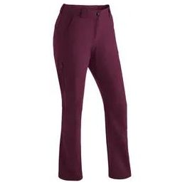 Funktionshose Maier Sports "Helga", Damen, Gr. 21, Kurzgr&ouml;&szlig;en, pink (magenta), 91% Polyester, 9% Elasthan, Hosen Funktionshose, warme Damen Outdoorhose, robuste Wanderhose, Regular Fit