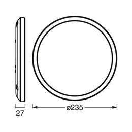 OSRAM SMART+ WiFi ORBIS ULTRA SLIM BACKLIGHT schwarz 24 RGBW