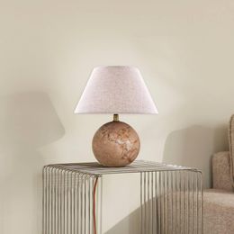 Globen Lighting Tischlampe Castello, pink/beige, H&ouml;he 28 cm