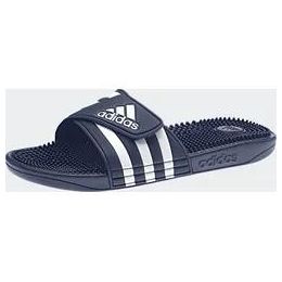 Badesandale Adidas SPORTSWEAR "ADISSAGE BADESCHLAPPEN", Herren, Gr. 46, blau (dunkelblau, ftwr wei&szlig;, dunkelblau), Synthetik, Schuhe, Badelatschen