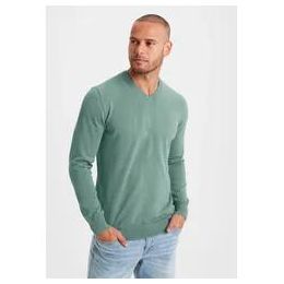 H.I.S. Strickpullover H.I.S, Herren, Gr. XL (56/58), gr&uuml;n (mint, meliert), Feinstrick, Obermaterial: 60% Baumwolle, 40% Polyester, meliert, Basic, regular fit normal, V-Ausschnitt, Strickb&uuml;ndchen, Pullover Strickpullover, mit V-Ausschnitt, Pullover aus Feinstrick, Baumwollmischung