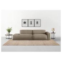 Big-Sofa Trendmanufaktur "Braga, mit hochwertigem Kaltschaum, Megasofa, in Cord erh&auml;ltlich", braun (schlamm), B:277cm H:72cm T:107cm, 100% Polyester, Sofas, Big-Sofa, modernes Big-Sofa, Couch mit hohem Sitzkomfort, 277/72/107 cm (B/H/T)