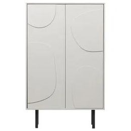 Stauraumschrank Woood "Cadiz", wei&szlig;, B:85cm H:135cm T:40cm, FSC-zertifizierter Holzwerkstoff, Schr&auml;nke, Stauraumschrank, mit drei B&ouml;den, H 135 cm x B 85 cm