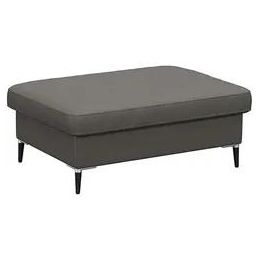 Pouf FLEXLUX "Fiore", grau (warm mineral), B:97cm H:34cm T:66cm, Aluminium, Holz teilmassiv, Poufs, Pouf, Kaltschaum, F&uuml;&szlig;e Alu+schwarz