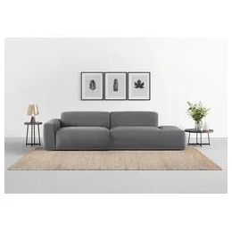 Big-Sofa Trendmanufaktur "Braga, mit hochwertigem Kaltschaum, Megasofa, in Cord erh&auml;ltlich", grau (dunkelgrau), B:277cm H:72cm T:107cm, 92% Polyester, 8% Nylon, Sofas, Big-Sofa, modernes Big-Sofa, Couch mit hohem Sitzkomfort, 277/72/107 cm (B/H/T)