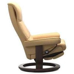 Relaxsessel stressless "View", gelb (gelb batick), B:79cm H:109cm T:77cm, Leder BATICK: BATICK ist ein leicht korrigiertes, durchgef&auml;rbtes und genarbtes M&ouml;belleder, bei dem die meisten Unebenheiten und Spuren in der Regel entfernt wurden.;Leder PALOMA: PALOMA ist ein durchgef&auml;rbtes Semianilin-M&ouml;belleder mit nat&uuml;rlicher Narbung.;ROHLEDER Stoff Q2 FARON: Ein fester zuverl&auml;ssiger Boucl&eacute; mit einem str