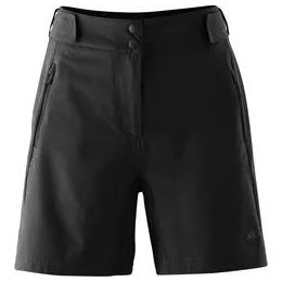 Fahrradhose Gonso "Adventure Super Shorts W", Damen, Gr. 52, Normalgr&ouml;&szlig;en, schwarz, 86% Polyester, 14% Elasthan, Hosen Fahrradhose, Damen Bike-Shorts, Innenhose mit Sitzpolster, Radhose mit Komfortbund